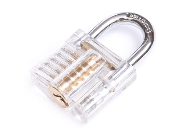 Clear Practice Padlock (Small) | Modern Warrior Project